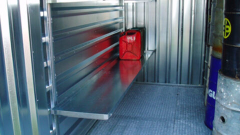 Shelter de stockage de produits chimiques et dangereux